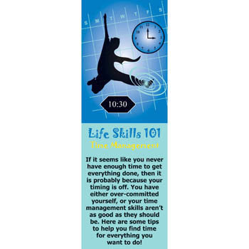 Life Skills 101: Time Management Bookmark 100 pack – SR Publications