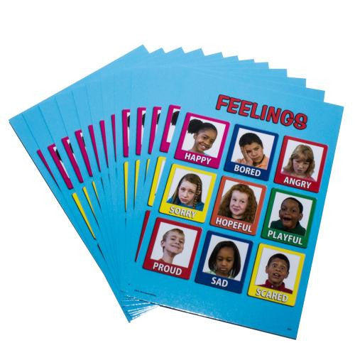Mini Young Children's Feelings Poster Set of 12 – SR Publications