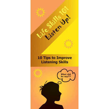 Life Skills 101 Pamphlet: Listen Up Listening Skills 25 pack – SR ...