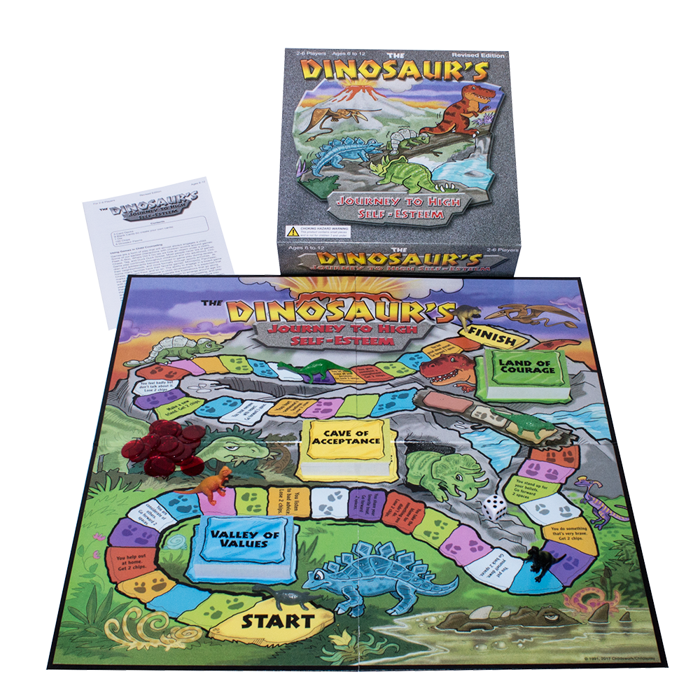 The Dinosaur's Journey to High Self Esteem Board Game – SR Publications