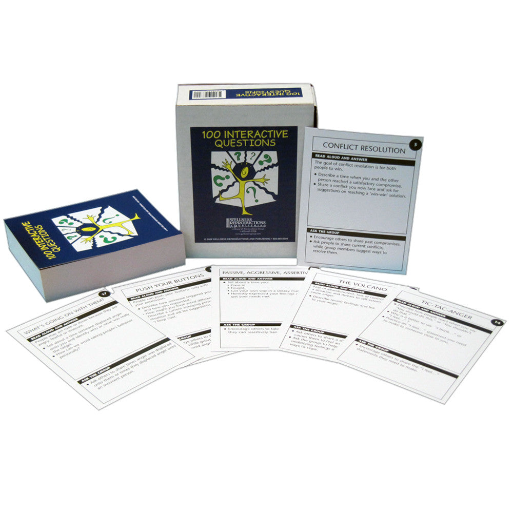 100 Interactive Cards for Mental Health and Substance Abuse Recovery ...