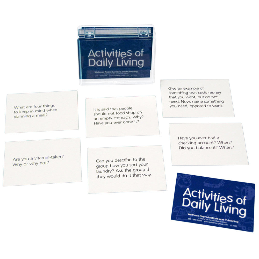 Activities of Daily Living Cards for Adults – SR Publications