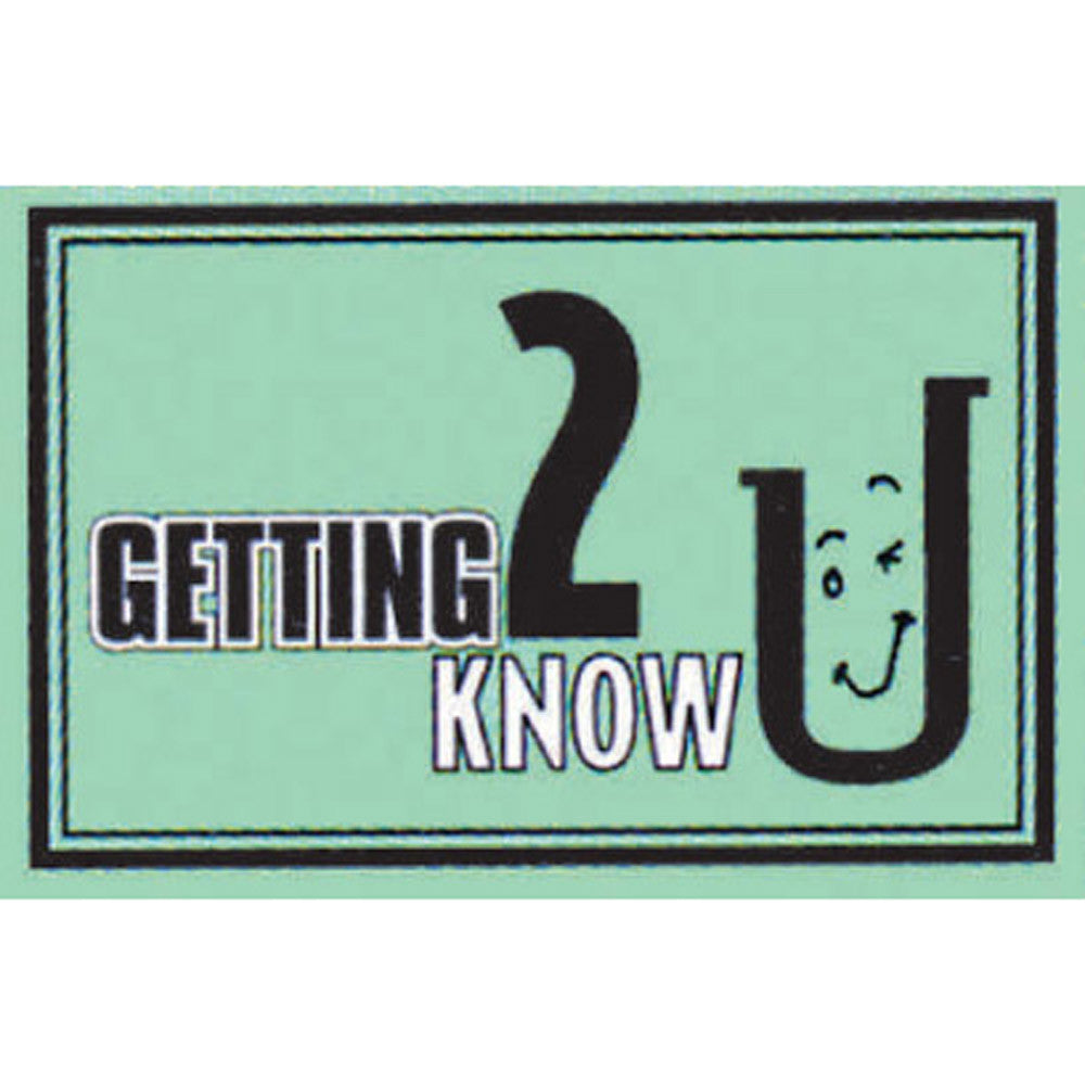 Getting 2 Know U Card Game – SR Publications